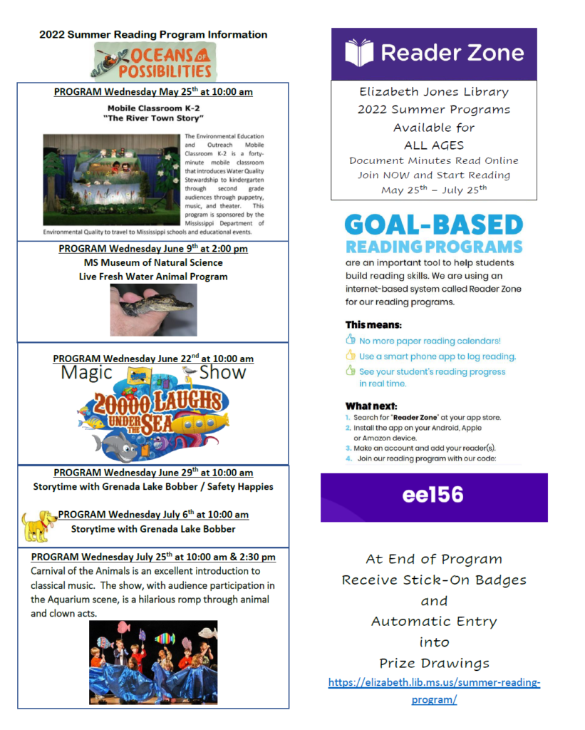 Summer Reading Program: Page 2